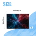 BaHomeck placemats Set of 4 Abstract Background Of Red And Blue Light ...