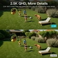 Security Camera Outdoor Indoor, 2.5K Cameras for Home Security Pet/Dog ...