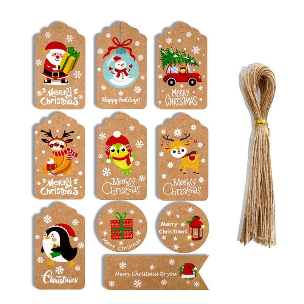 Click here for Spellwife 50pcs Christmas Kraft Paper Tags Diy Tha... prices
