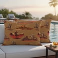 2 Pack Outdoor Waterproof Throw Pillow Covers,Vintage Ethnic Cowboy ...