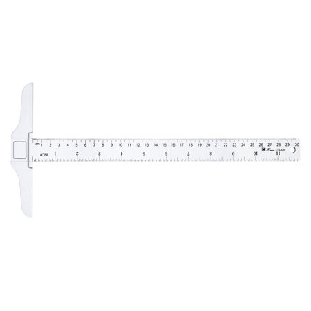 mmirethe T-shaped Transparent Ruler Scale Students Teacher Rulers ...