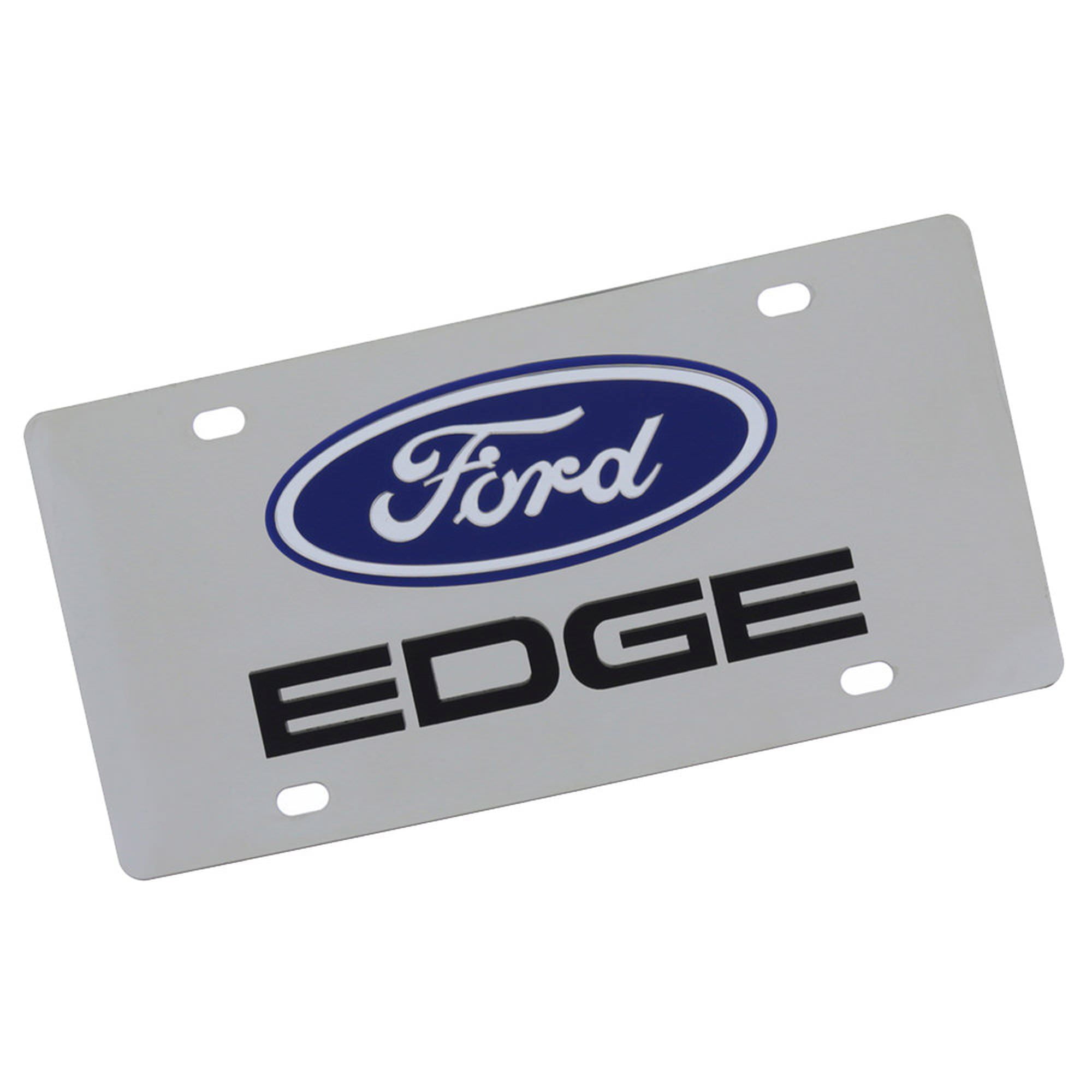 Ford Edge Dual Logo License Plate (Chrome) - Walmart.com