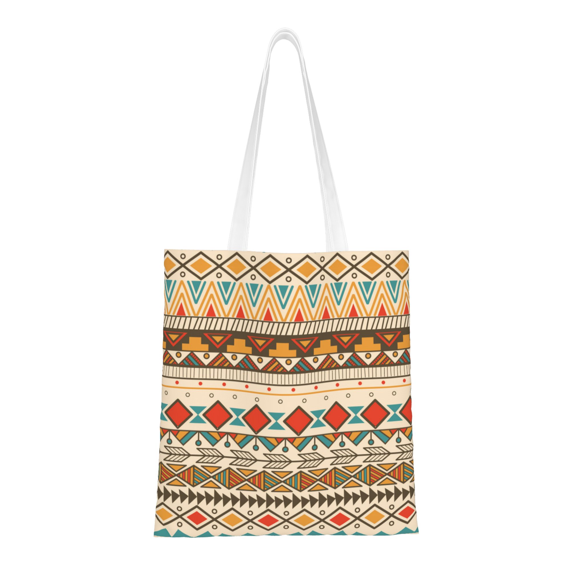 DouZhe Reusable Grocery Bags, Native Boho Retro Ethnic Style ...