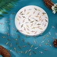 240PCS 4 Color Alloy Pendants Charms Mixed Color 18.5x9x1.5mm Hole: 1 ...