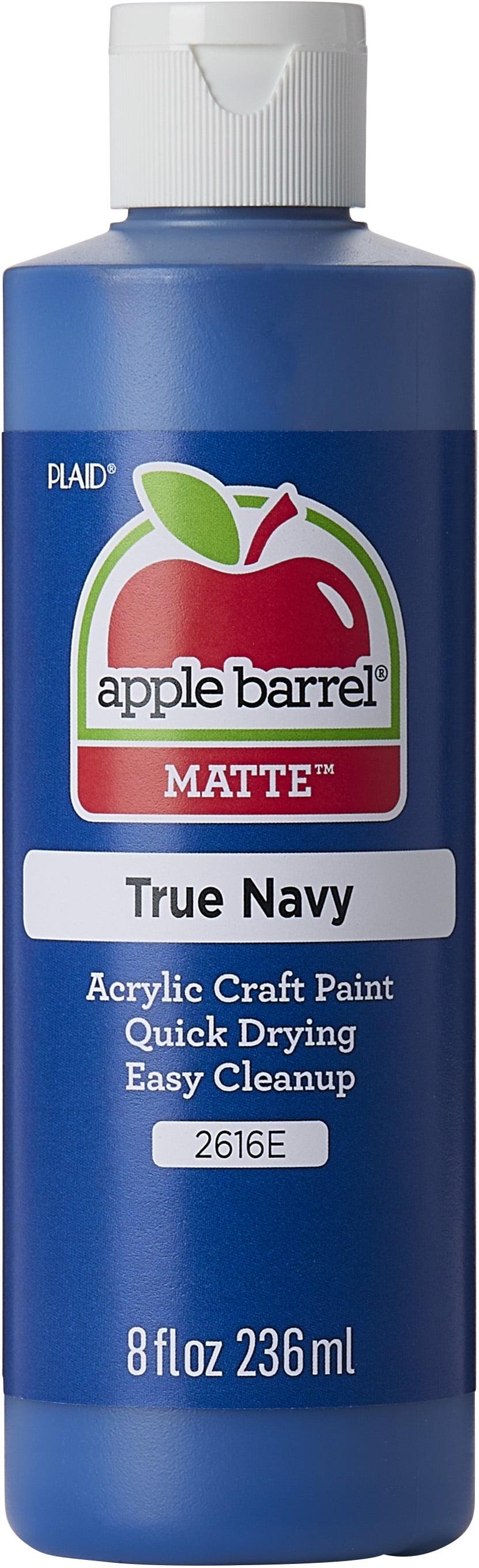 Apple Barrel Acrylic Craft Paint, Matte Finish, True Navy, 8 fl oz ...
