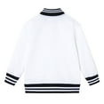 LittleSpring Kids Varsity Jacket Zip up Little Girls Boys Baseball ...