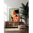 Affixzi Wall Art Poster Modern Abstract Portrait with Cocktail for ...