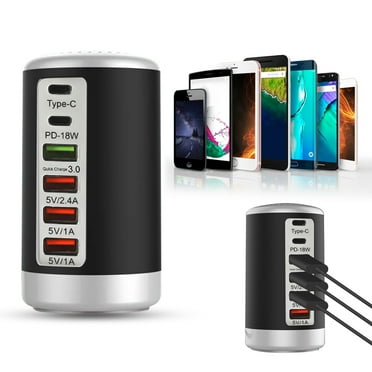 PowerPort 5 Port 40W 5-Port USB Charger - Walmart.com
