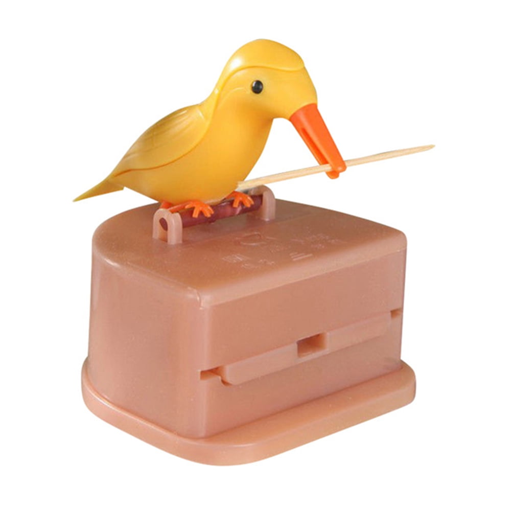 TureClos Cute Bird Toothpick Holder Dispenser Gag Gift Cleaning ...