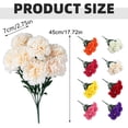 1Pc Artificial Carnation Pick 7-Fork Carnation Spray For Living Room ...