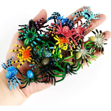 2 PCS Realistic Spider Figures, Giant toy Spider Animal Model ...