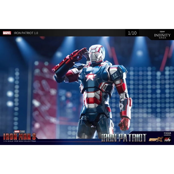 ZD-figura de acción Original de Iron Man MK30, modelo de acero azul 1/ ...