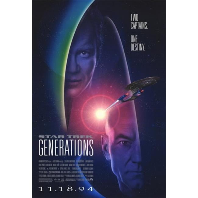 Pop Culture Graphics Star Trek Generations Movie Poster, 11 x 17 ...