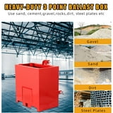 EastVita Ballast Box 3 Point Class 1 Ballast Box,800 Lb Capacity Hitch ...