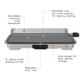 Beautiful XL Electric Griddle 12" x 22"- Non-Stick, Porcini Taupe by ...