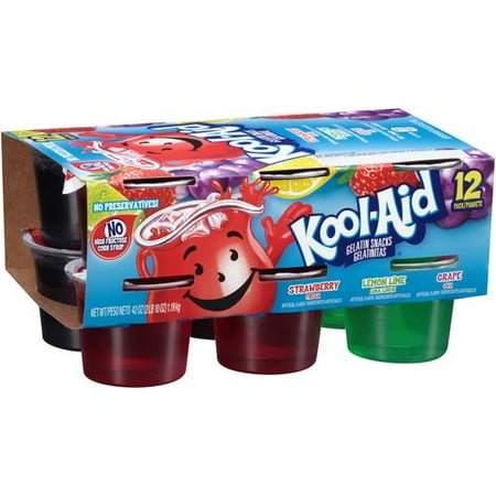 Kool-Aid Gelatin Snacks Variety Pack 12 count, 42 oz - Walmart.com