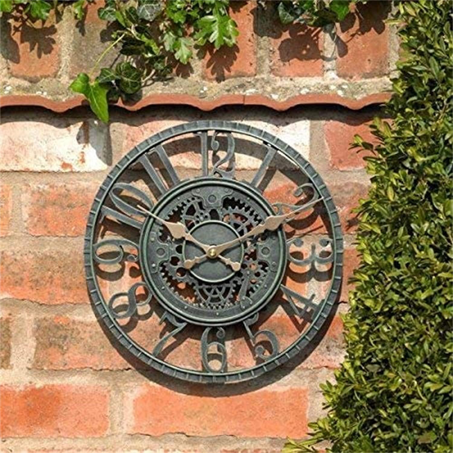 Click here for Hshdldf Outdoor Garden Wall Clock Large 30cm Hollo... prices