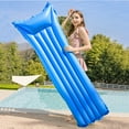 Pool Floats Adult, Inflatable Solid Color Air Mat Pool Float ...