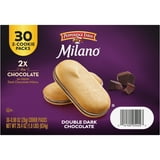 Pepperidge Farm, Milano Cookies, Double Dark Chocolate, 30 Packs, 2 ...