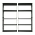 Lilypelle 5-Tier Storage Shelving Unit, Heavy Duty Metal Shelf 36"Lx16 ...