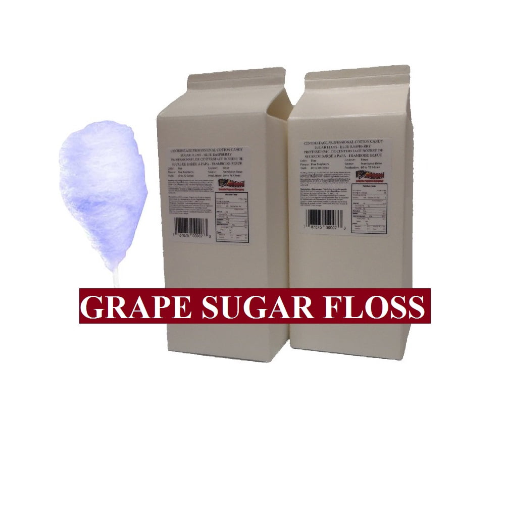 Centerstage Professional Cotton Candy Sugar Floss - Grape - 2 Carton ...