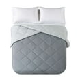 Mainstays Reversible Microfiber Comforter, Grey, Full/Queen - Walmart.com