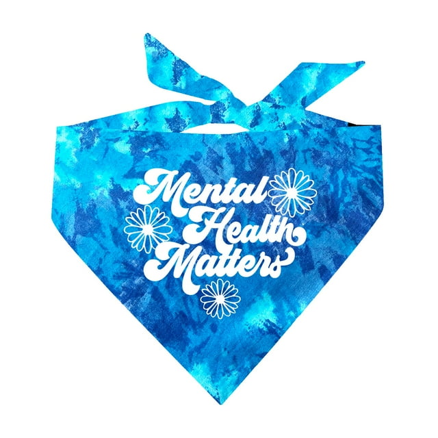 Mental Health Matters Spread Awareness Triangle Dog Bandana - Walmart.com