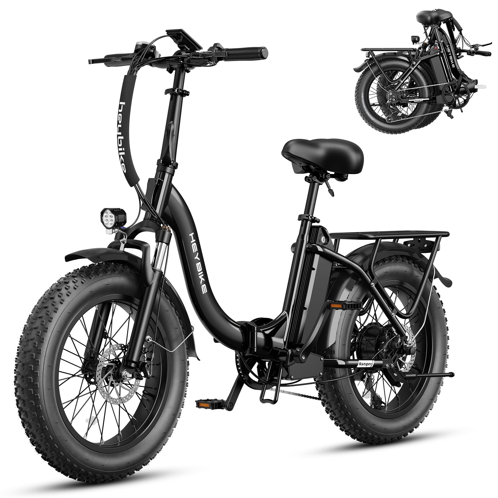 Heybike Ranger 2.0 Electric Bike for Adults, 1400W Peak Motor Foldable ...