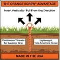 Orange Screw: The Ultimate Ground Anchor | Small 4 Pack | Made in The ...
