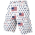 Ceisia Men's Star and Flag Pattern Print Cargo Shorts Casual All Over ...