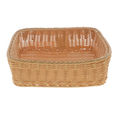 Hubert Oval Brown Polypropylene Washable Sloped Basket With Handles 18 ...