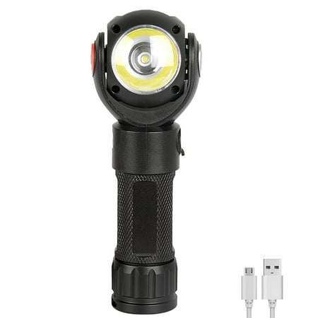 Strong Light Flashlight 360 Degrees Rotating Working Flashlight Life ...