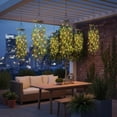 Solar Powered Outdoor Garden Hanging Leaf Light for Ambient Solar ...