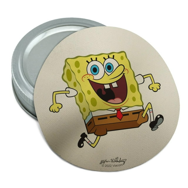 Running SpongeBob Round Rubber Non-Slip Jar Gripper Lid Opener ...