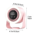 Rechargeable Built-in Battery Desktop Fan, Strong Wind Silent Table Air ...