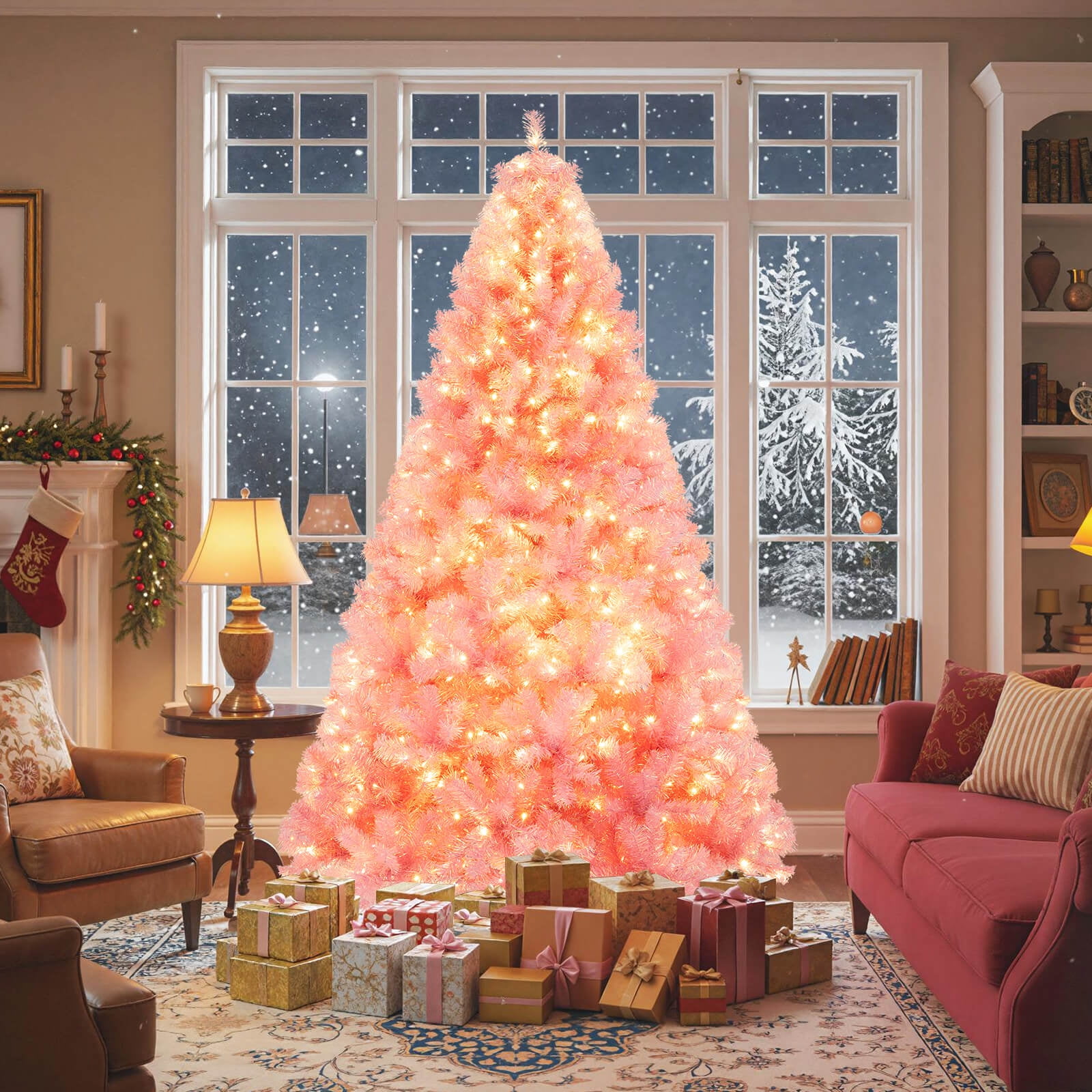 Click here for Costway 7.5 Ft Artificial Xmas Tree With 1300 Bran... prices