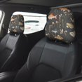 Car Headrest Cover 2 Pcs Soft Water Resistant Elastic Bottom Machine ...