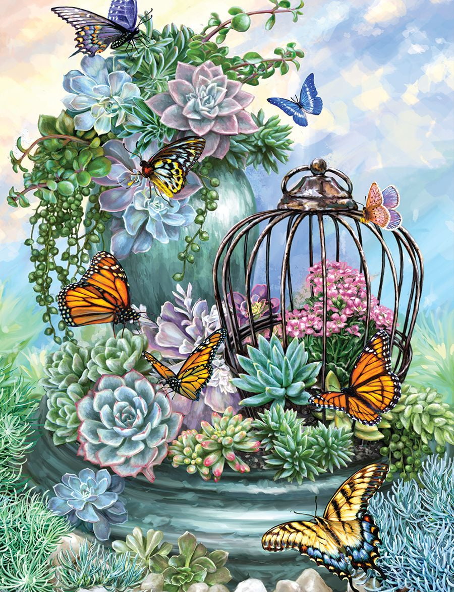 Springbok's 500 Piece Jigsaw Puzzle Butterfly Bliss - Walmart.com