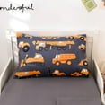 NTBED 4 Pcs Gray Construction Toddler Bedding Set for Baby Boys Truck ...