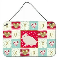Carolines Treasures CK5391DS812 8 x 12 in. Hermelin Rabbit Love Wall or ...