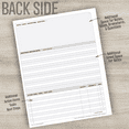 Meeting Notepad for Organization - 8.5 x 11” Meeting Pad - 50 Tear Off ...