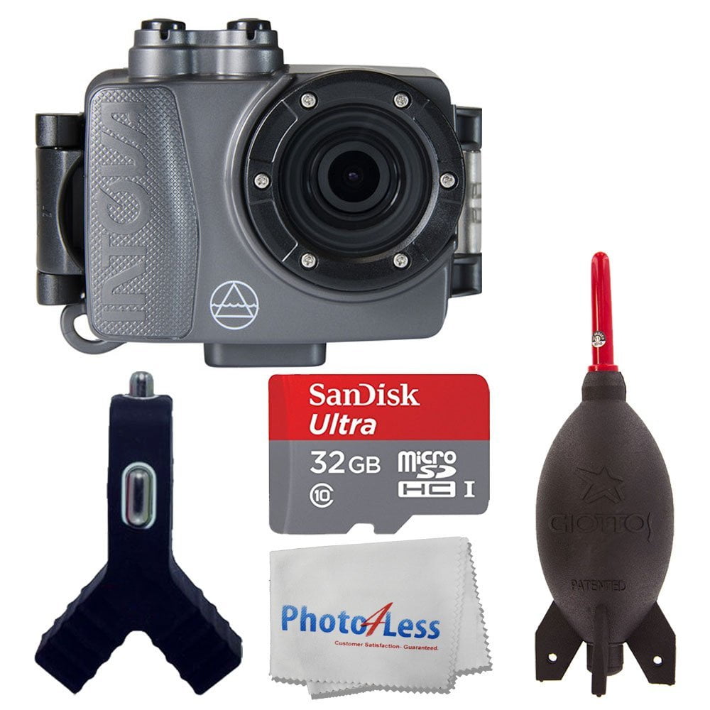 Intova DUB Photo & Video Action Camera (Graphite) - SanDisk Ultra 32GB microSDHC UHS-I Card ...