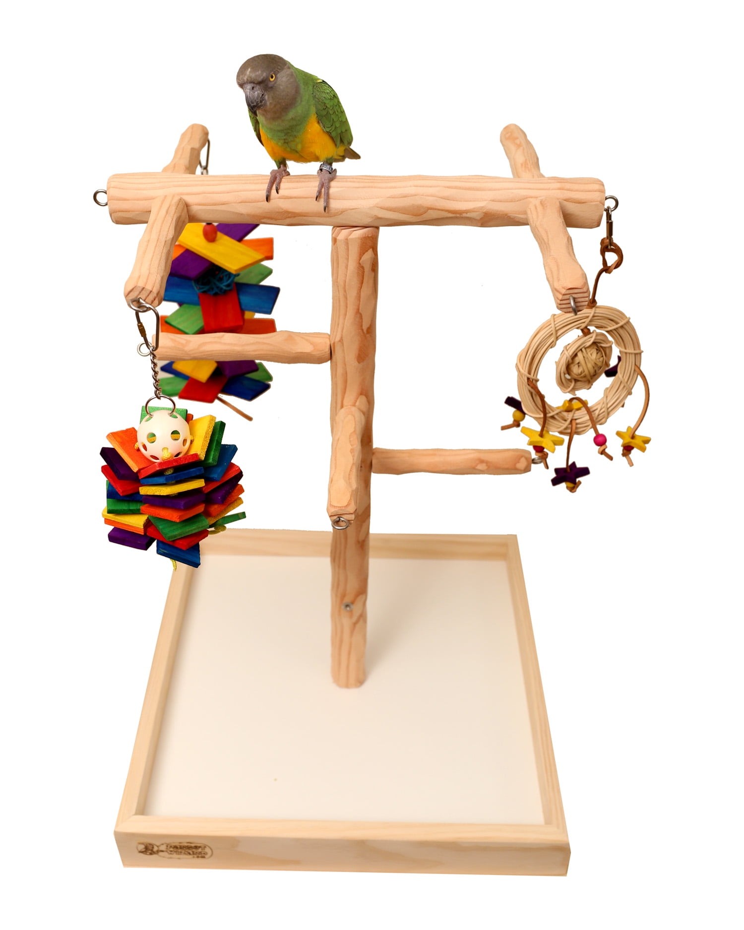 Deluxe NU Perch Tabletop Parrot Climbing Tree - Walmart.com