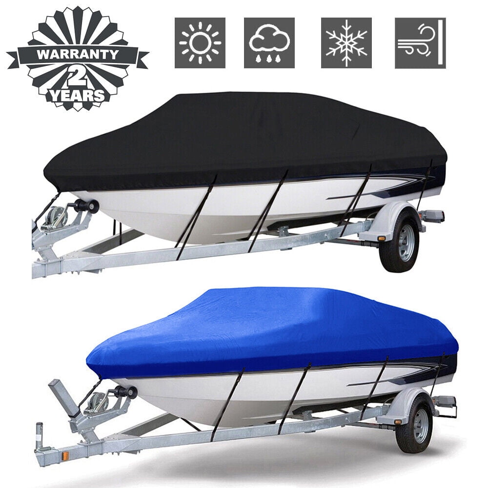 Autoez 210D Boat Cover Heavy Duty Trailerable Waterproof UV Resistant ...