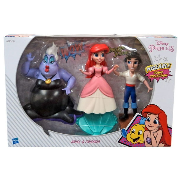 Disney Princess Poseable Comic Collection Ariel & Friends Basic Figure ...