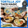 Mailand Graphite 8-inch Tortilla/Waffle/Taco Salad/Quesadilla Bowl ...