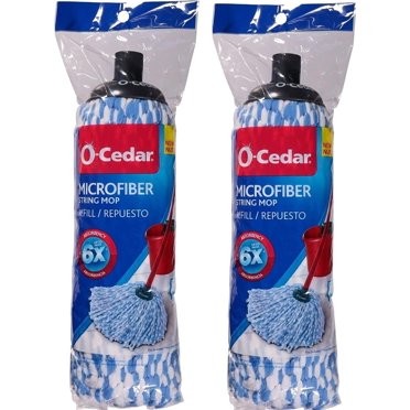 O-Cedar Microfiber String Mop Refill, Highly Absorbent, Machine ...