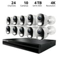 Night Owl Ethernet 24 Channel 4TB NVR Security System and 10 Wired IP ...