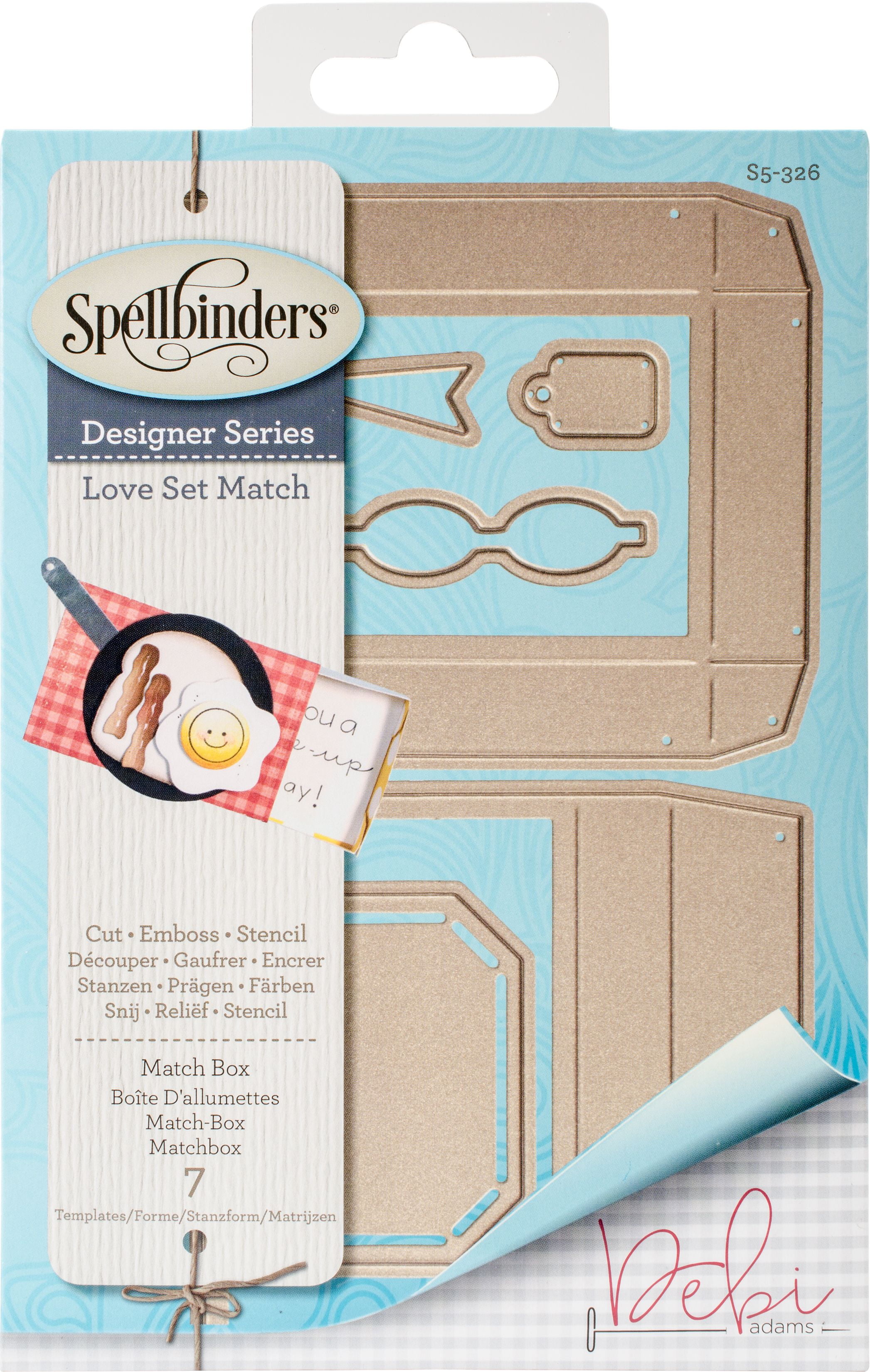 Spellbinders Shapeabilities Dies By Debi Adams-Love Set Match-Match Box ...