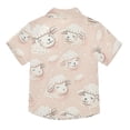Dailycode Small Short Sleeve Button Down Shirts Cute Sheep Head Casual ...
